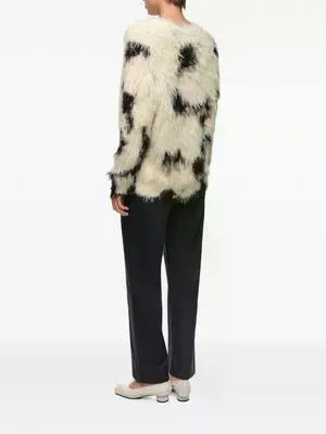 Bimba Y Lola Pony Fur V-neck Sweater