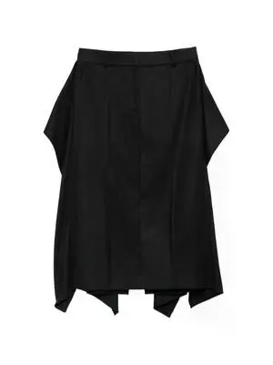 JUUN.J Draped Asymmetric Skirt