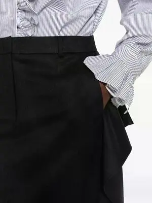 JUUN.J Draped Asymmetric Skirt
