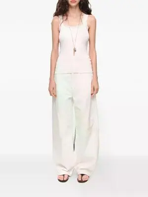 Bimba Y Lola Barrel- White Denim 5-pocket Trousers