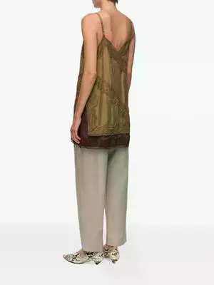 Bimba Y Lola Long Khaki Camisole Top