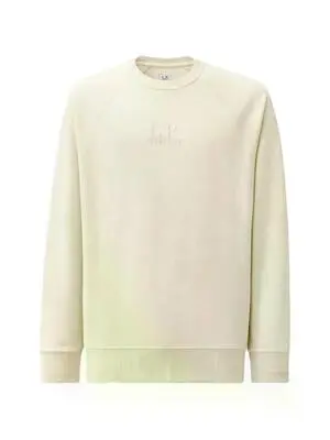 C.P. COMPANY Logo-embroidered Raglan-sleeve Sweatshirt - Neutrals