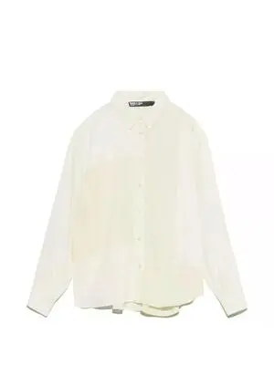 Bimba Y Lola Cream Patchwork Straight Shirt - Neutrals