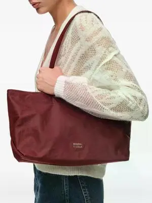 Bimba Y Lola Medium Burgundy Coated Shopper Bag