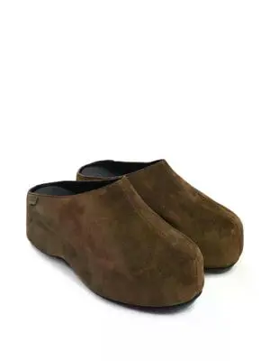 Bimba Y Lola Dark- Suede Platform Clogs