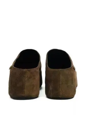 Bimba Y Lola Dark- Suede Platform Clogs