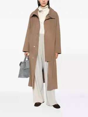 AIN AMOR Belted Zip-up Coat