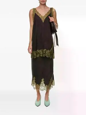 Bimba Y Lola Long Faded Black Camisole Top