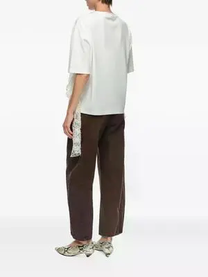 Bimba Y Lola T-shirt Top With Lace Overlay