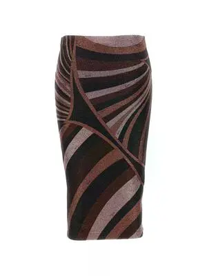 Emilio Pucci Iride Print Lurex Jersey Skirt