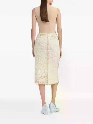 MAISON MARGIELA Acid-knit Straight Midi Skirt