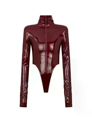 Dsquared2 Patent-finish Zip-front Bodie - Red