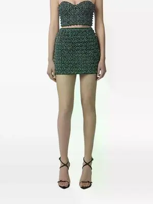Philipp Plein Sequin-embellished Tulle Skirt - Green