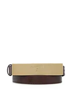 Patrizia Pepe Logo-plaque Buckle Belt - Brown
