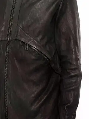 GIORGIO BRATO Hooded Leather Jacket