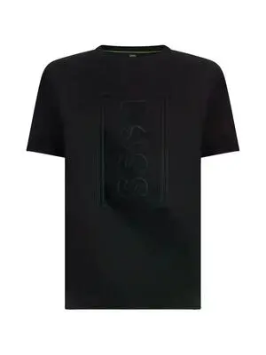 BOSS Logo-emed T-shirt - Black