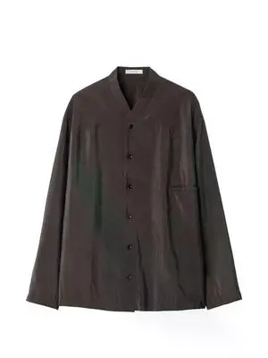 LEMAIRE V-neck Shirt In Dry Silk