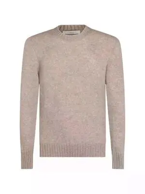 PIACENZA CASHMERE 1733 Crew-neck Ribbed-trim Sweater - Neutrals
