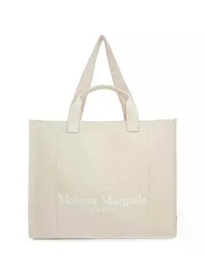 MAISON MARGIELA Logo-embossed Canvas Tote Bag