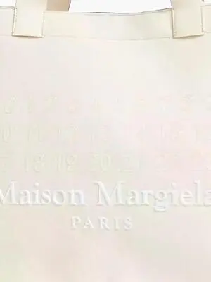 MAISON MARGIELA Logo-embossed Canvas Tote Bag