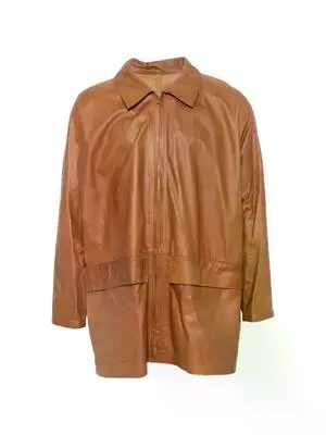 Gianfranco Ferre 1990s Leather Coat