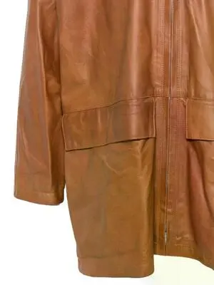 Gianfranco Ferre 1990s Leather Coat