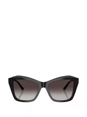 JIMMY CHOO Geometric-frame Sunglasses - Black
