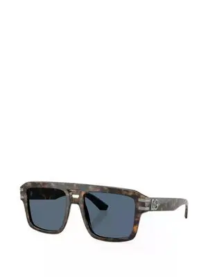 Dolce & Gabbana Tortoiseshell-effect Double-bridge Sunglasses - Brown