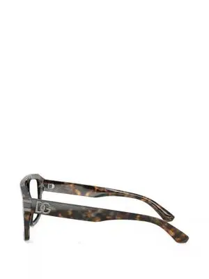 Dolce & Gabbana Tortoiseshell-effect Double-bridge Sunglasses