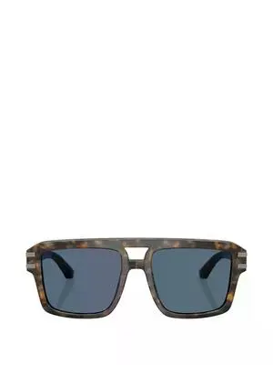 Dolce & Gabbana Tortoiseshell-effect Double-bridge Sunglasses - Brown