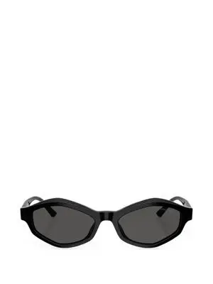 JIMMY CHOO Geometric-frame Tinted Sunglasses - Black