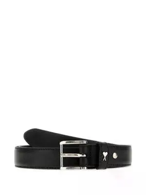AMI Paris Paris Paris Belt 25 Mm In Leather - Black