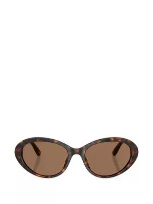 Dolce & Gabbana Oval-frame Sunglasses - Brown
