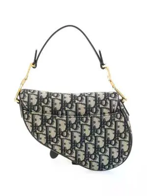 Dior 2020 Oblique Saddle Handbag - Neutrals