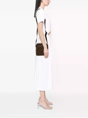 LOUIS VUITTON 2007 Damier Ebene Olav Pm Crossbody Bag - Brown
