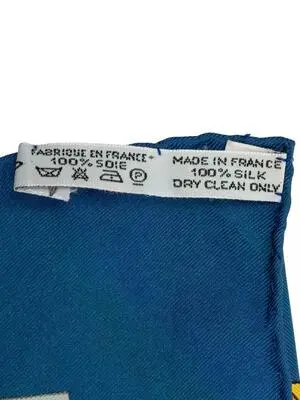 Hermès 1990-2010 Le Tarot Silk Scarf 90 Scarves - Blue