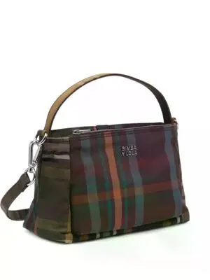 Bimba Y Lola Chocolate Green Tartan Mini Chihuahua Bag - Brown