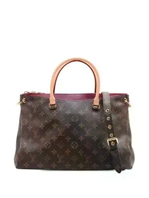 LOUIS VUITTON 2014 Monogram Pallas Mm Satchel - Brown
