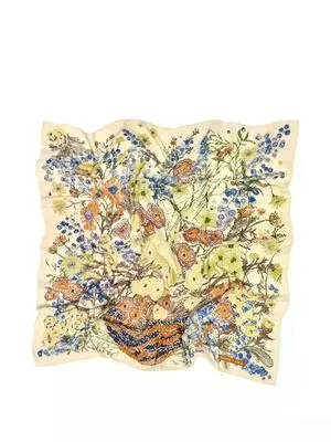 Bimba Y Lola Wild Pointilism Basket Scarf - Neutrals