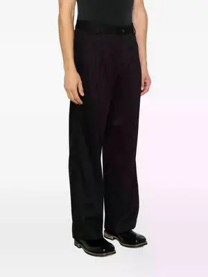Isabel Benenato Pleated Straight-leg Trousers
