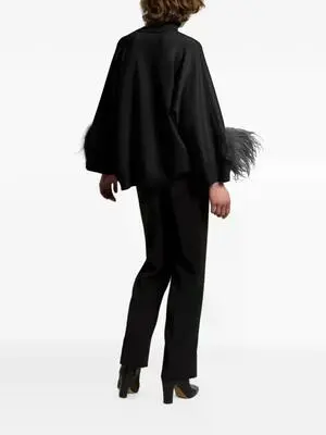 Alberta Ferretti Feather-detail Roll-neck Sweater