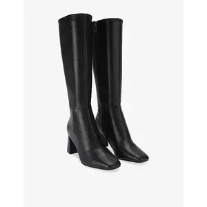Carvela Rometta Faux-leather Heeled High-leg Boots