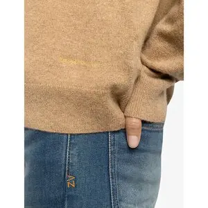 Zadig&Voltaire Mirkaz V-neck Cashmere Cardigan - Camel