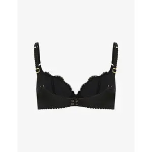 Agent Provocateur Molly Plunge Underwired Satin Bra