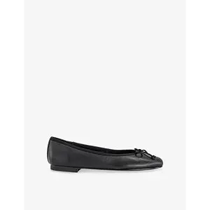 TONY BIANCO Comma Leather Ballet Flats - Black