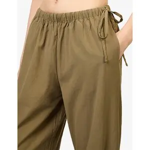 DEIJI STUDIOS Drawstring-pocket Cotton Trousers