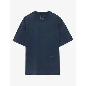 ALLSAINTS Maddox Crewneck Regular-fit Cotton T-shirt Xxl - Navy Blue
