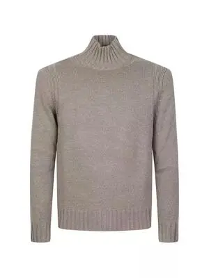 BALLANTYNE Ribbed-knit Roll-neck Sweater - Neutrals