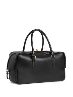 Balenciaga Medium Le 7 Leather Shoulder Bag - Black