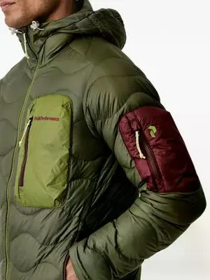 PEAK PERFORMANCE Helium Utility Quilted Hooded Jacket - Green